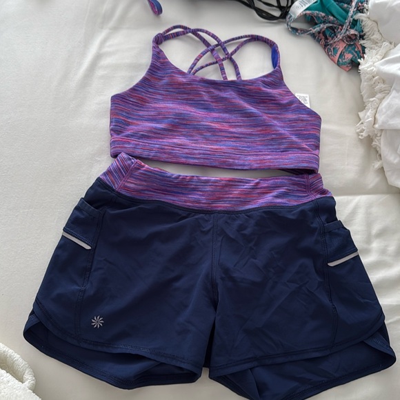 Athleta | Matching Sets | Athleta Girl Sports Bra And Shorts Set | Poshmark